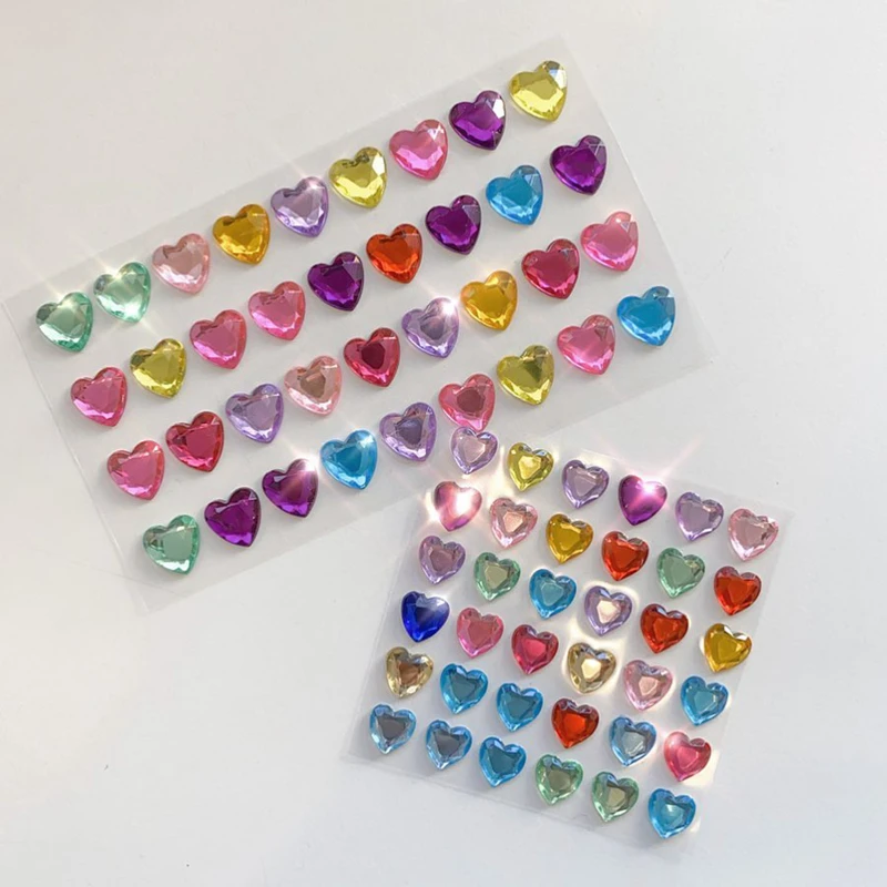 3D Shining LOVE Diamond Stickers Beautiful Sticker Toys For Children On ...