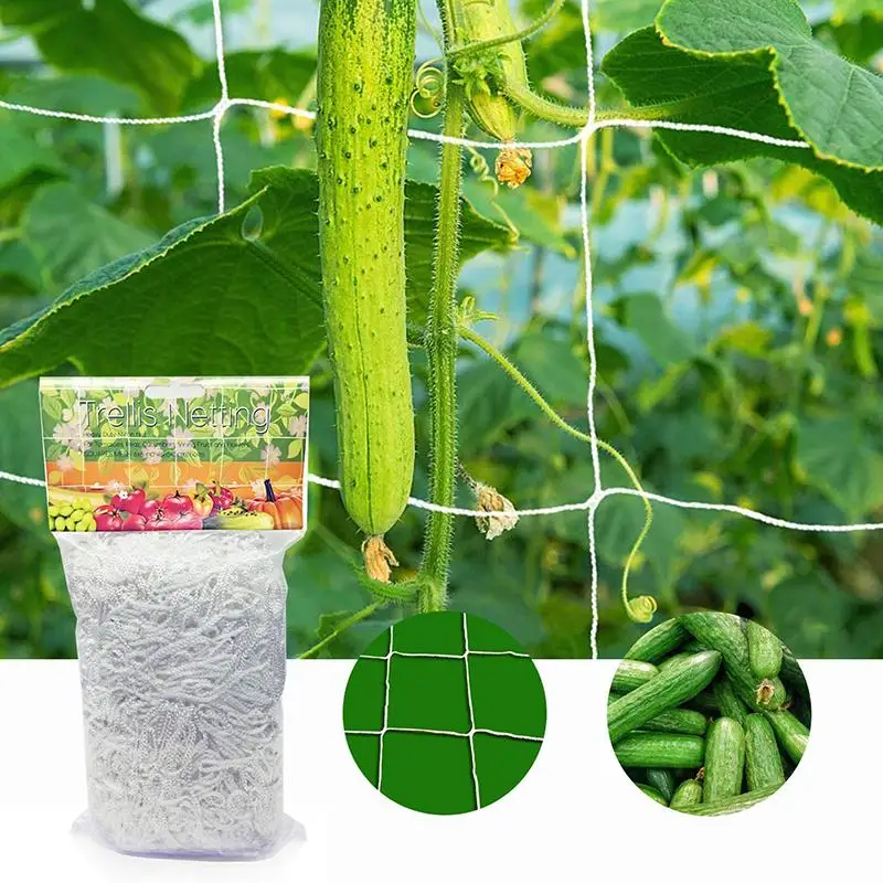 20m Garden Plant Trellis Netting Heavy Duty Mesh Vine Landing Weaving ...