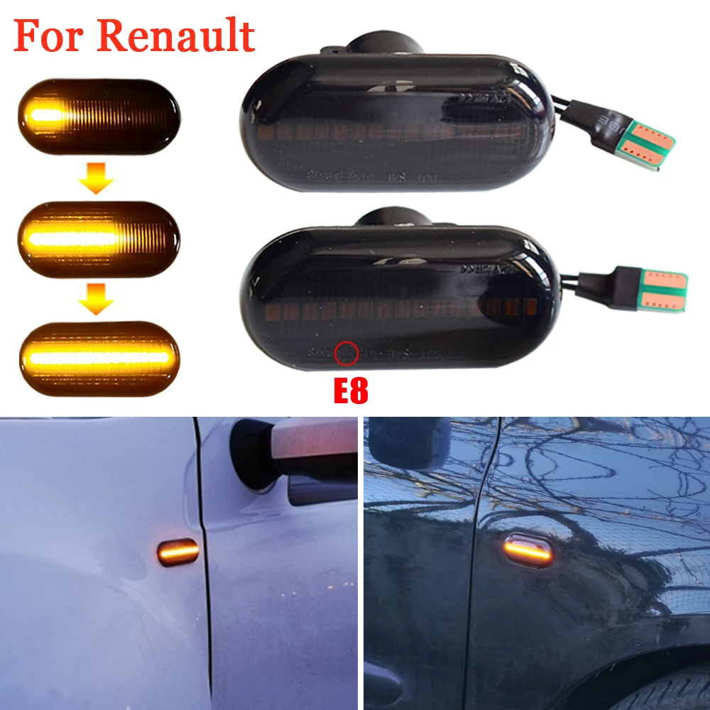 Dynamic Turn Signal LED Side Marker Mirror Light Flashing Indicator For ...