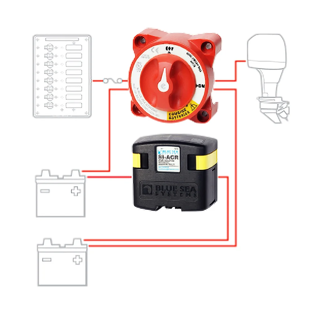Rv Battery Disconnect Switch Nekeke Marine Auto Selector Blue Sea ...