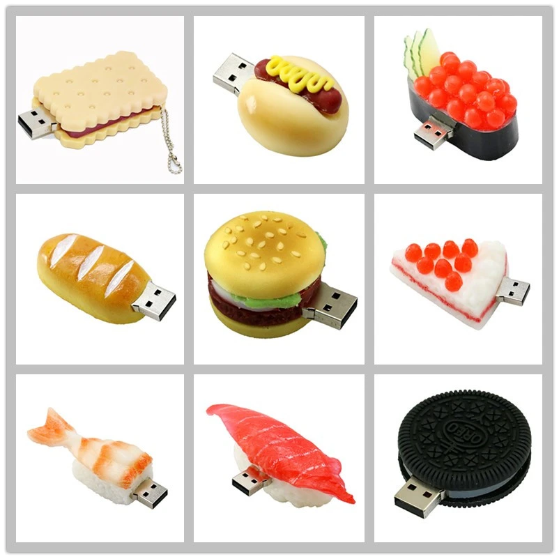 Food Hamburger Usb Flash Drives 16gb Sushi Cookies Cute Oreo Pendrive ...