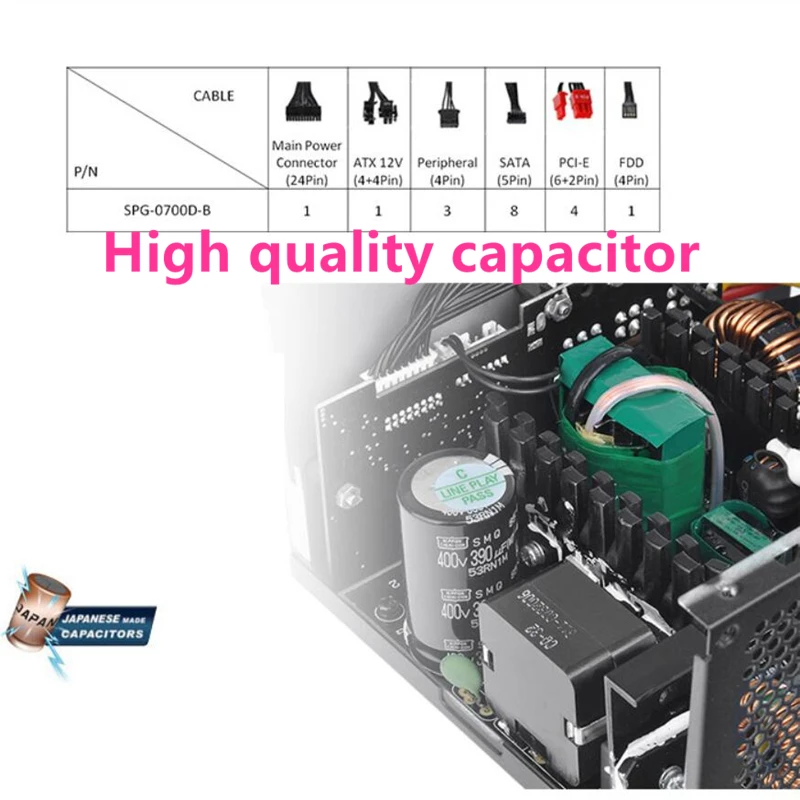 Original PSU For Thermaltake(Tt) Smart DPS G 700W 80plus Bronze Half ...