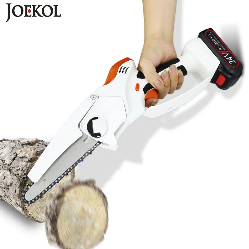 Novo Mini Serra De Corrente Elétrica 6 Polegada Sem Fio Elétrica Poda ...
