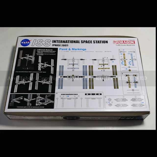 International Space Station Plastic Model