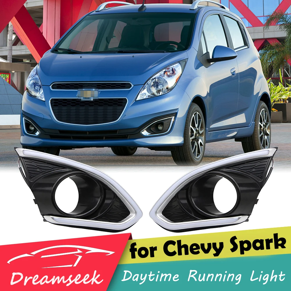 Led Drl Day Light For Chevrolet Spark 2013 2014 2015 Daytime Running ...