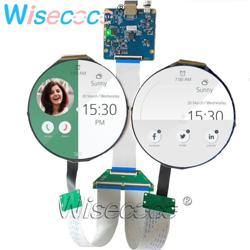 5-inch-1080x1080-IPS-dual-screen-circular-display-with-60Hz-driver ...