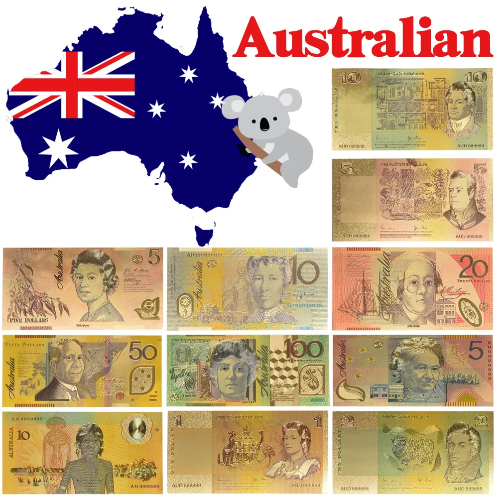 WR-Australian-Color-Banknote-1-2-5-10-50-100-Paper-Money-Banknote ...