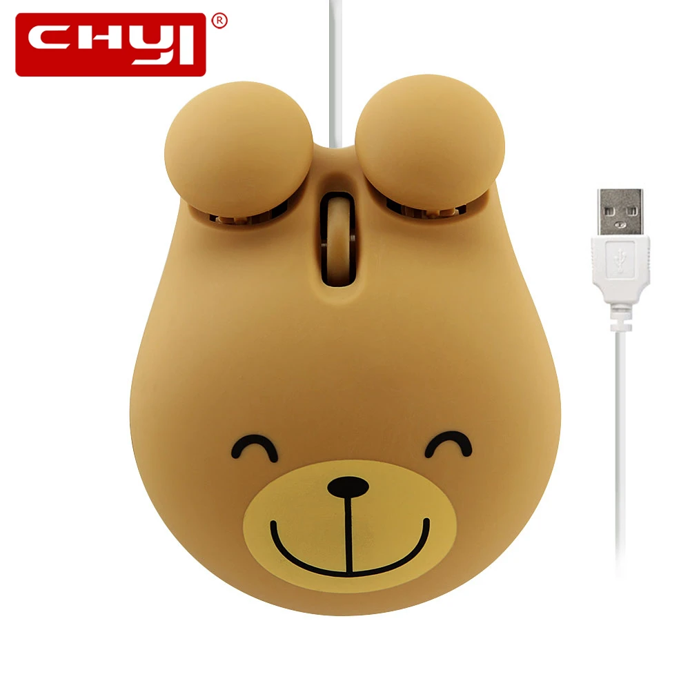 CHYI-Mini-Wired-Mouse-Cute-Cartoon-Frog-Tiger-Broen-Bear-Design ...