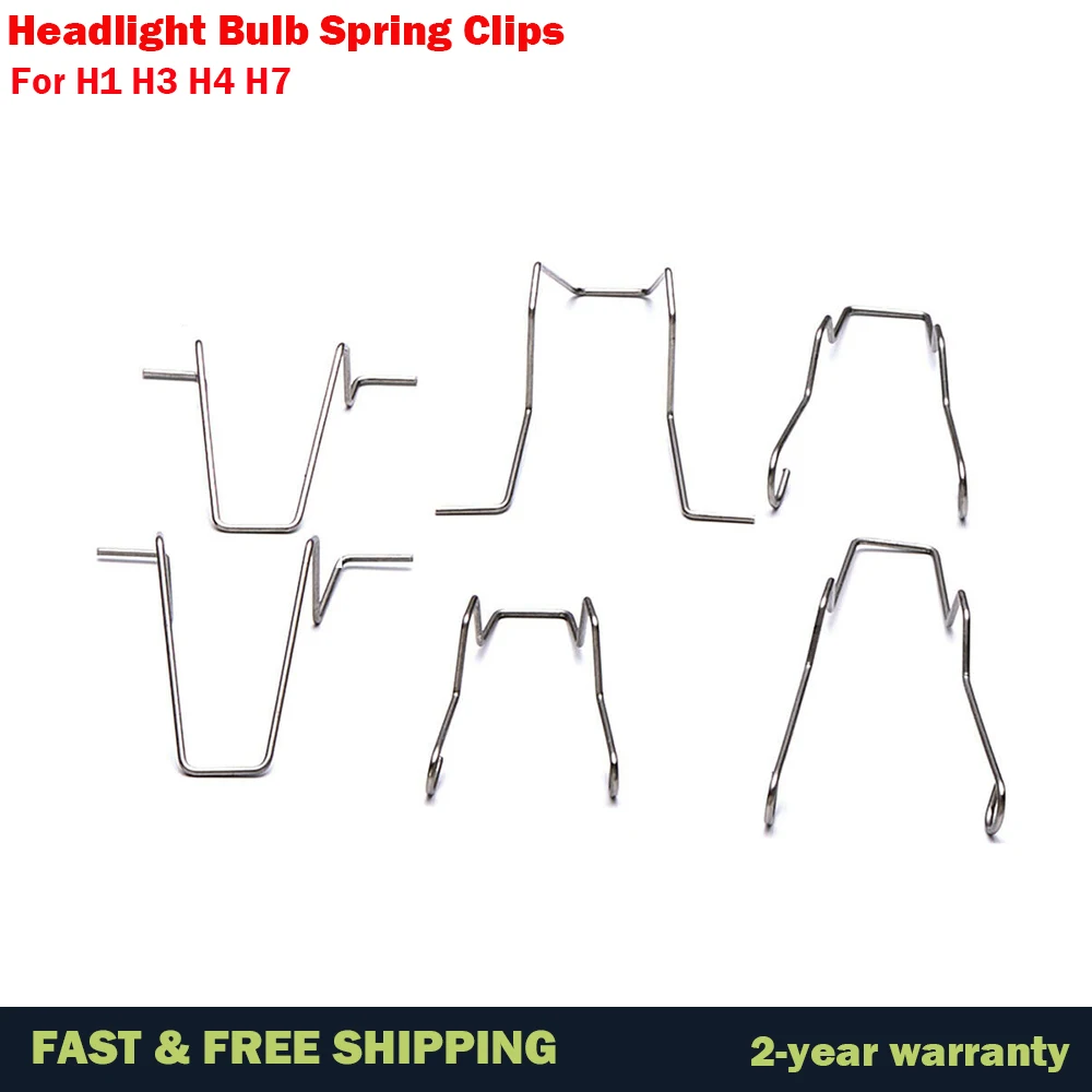 6pcs Headlamp Headlight Dip Dipped Beam Head Lamp Bulb Retaining Spring ...