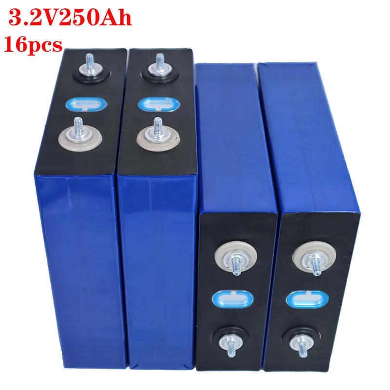 16PCS new 3.2v250ah lifepo4 rechargeable battery lithium iron phosphate ...