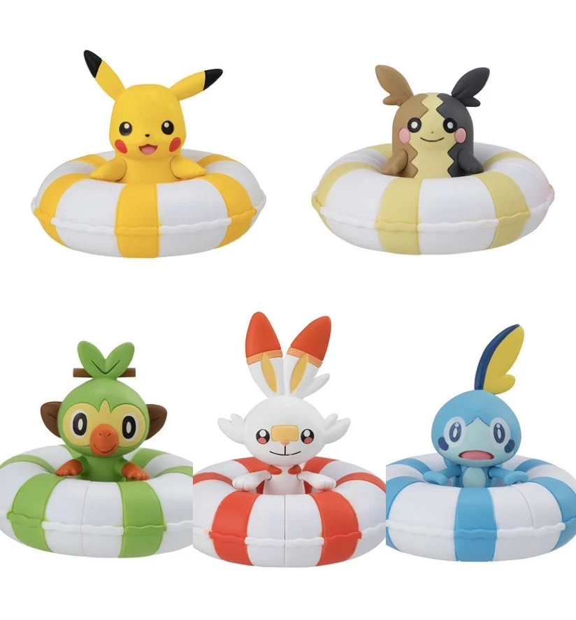 Pokemon-Gacha-Toys-Floating-Swimming-Ring-Series-Grookey-Scorbunny ...