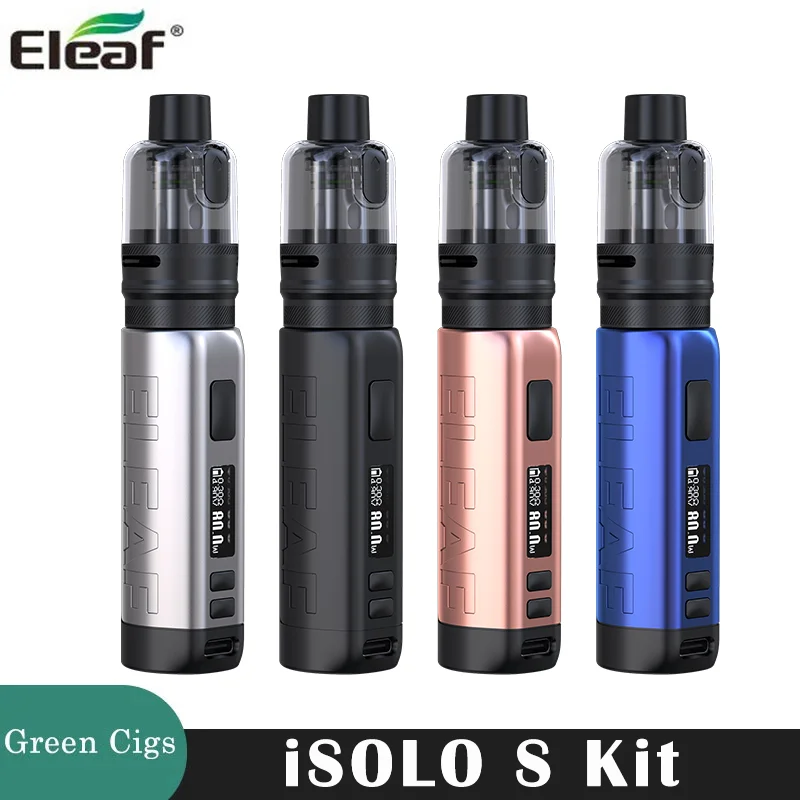 Original-Eleaf-iSolo-S-Kit-Vape-80W-5ml-GX-Tank-1800mAh-Battery-fit-GX ...