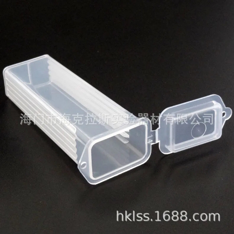 Plastic Microscope Slide Mailer Glass Slides Holder Storage Box ...