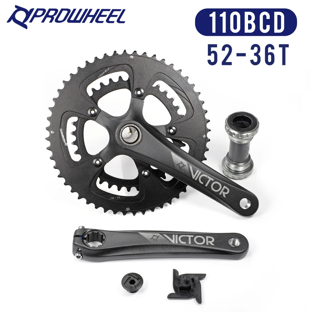 PROWHEEL-Road-Bike-Crank-Sprocket-Set-52-36T-110BCD-10-11-Speed-170mm ...