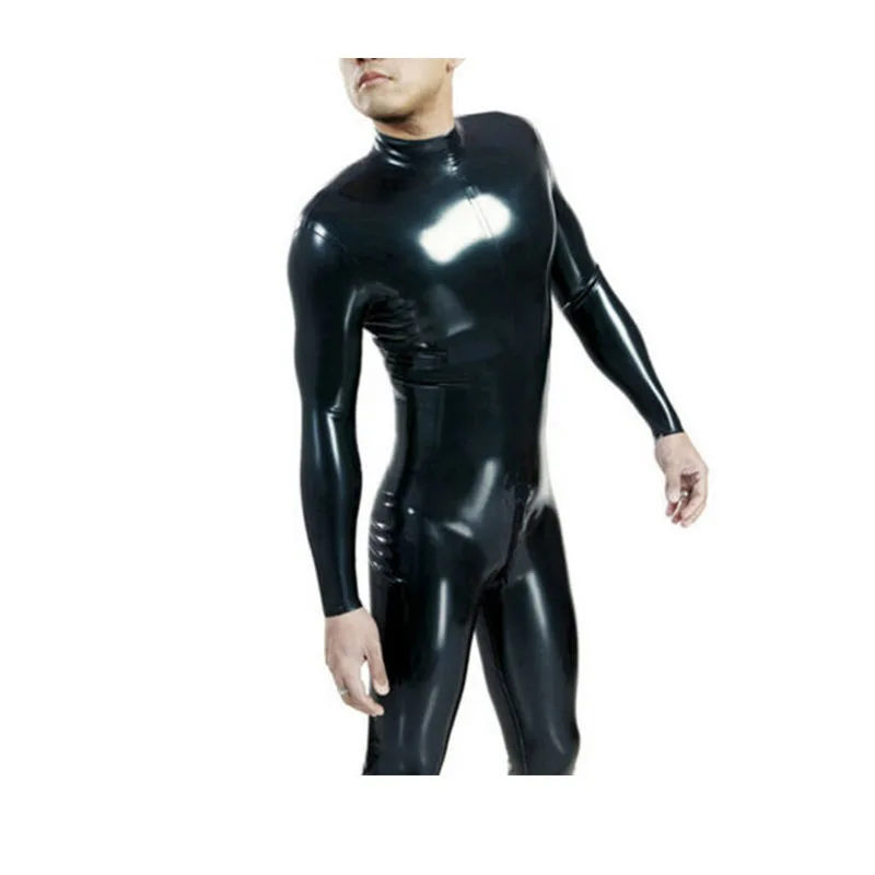 Latex Catsuit without Socks Handmade Bodysuit Rubber Jumpsuit Club Wear ...