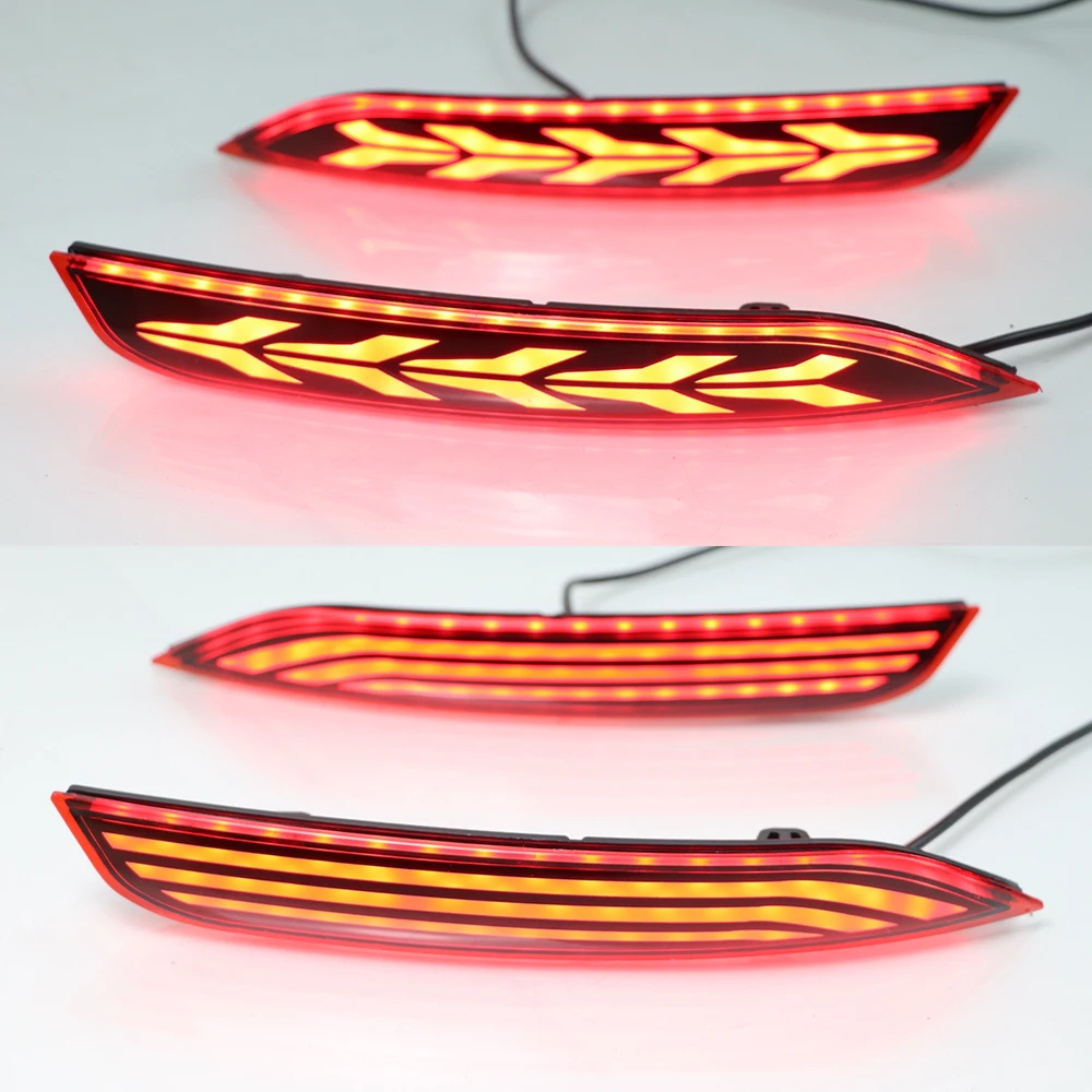1-Pair-LED-Reflector-Rear-Fog-Lamp-Bumper-Light-Brake-Light-Turn-Signal ...