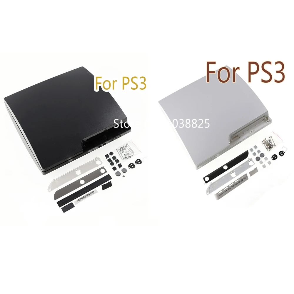 1PC-Black-white-full-housing-shell-case-for-ps3-slim-2k-and-3k-with ...