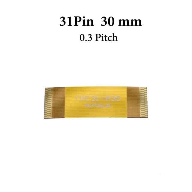 cltgxdd Gold plated 0.3 mm Pitch 31P FPC Cable Spacing 0.3mm 31Pin FPC ...