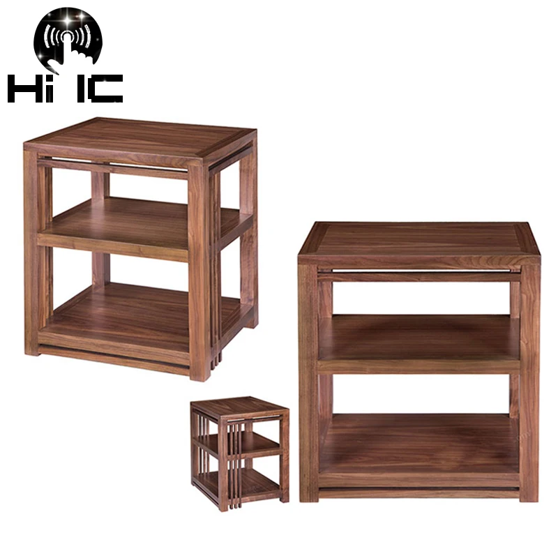 HIFI-Audio-Speaker-Amplifier-Cabinet-Amp-Decoder-Walnut-Veneer-Wooden ...