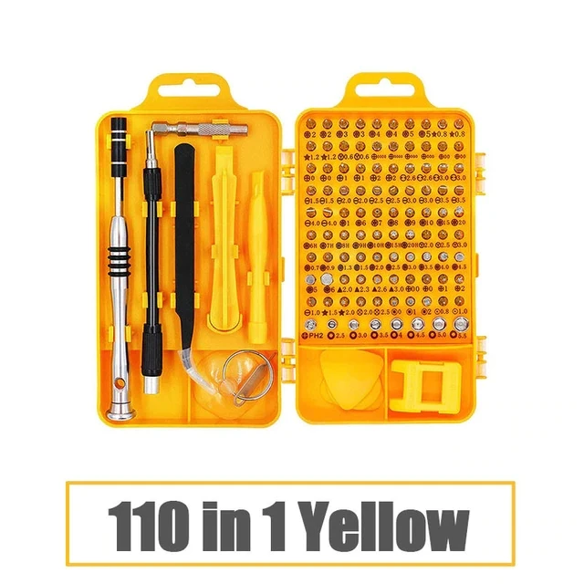 KINDLOV 112 in 1 Screwdriver Set of Screw Driver Bit Set Multi-function ...