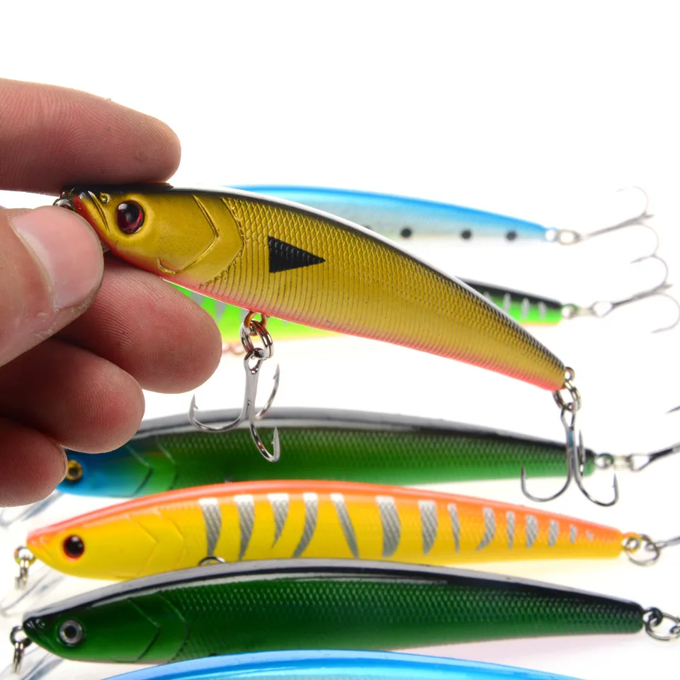 1Pcs Japanese Minnow Fishing Lures Floating Hard Bait 110mm 10g ...