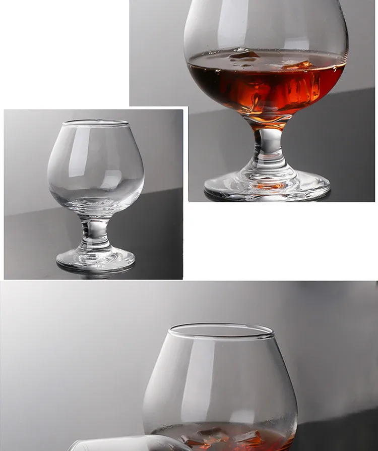 Verres - Verrines - Carafes,Verre à vin à pied court 100 700ML,4 Styles,Brandy,tasse à whisky ...