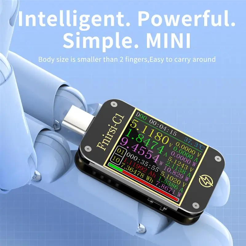 Digital Portable Mini Voltammeter Voltmeter Ammeter Gravity Induced ...