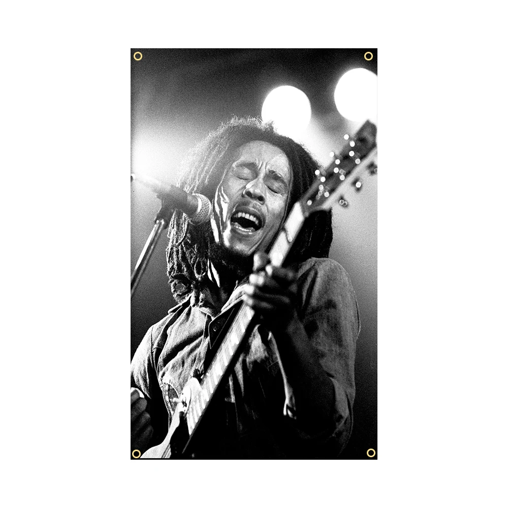 3x5Fts 90X150cm Bob Marley Banner Music Rock Band Reggae Jamaica Flag