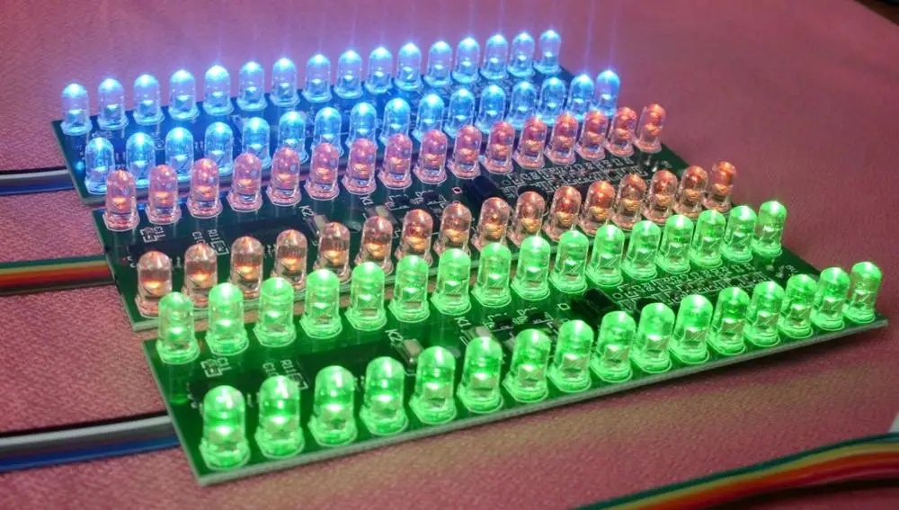 Mcu Adjustable Display Pattern Led Vu Meter Level Indicator Amplifier ...