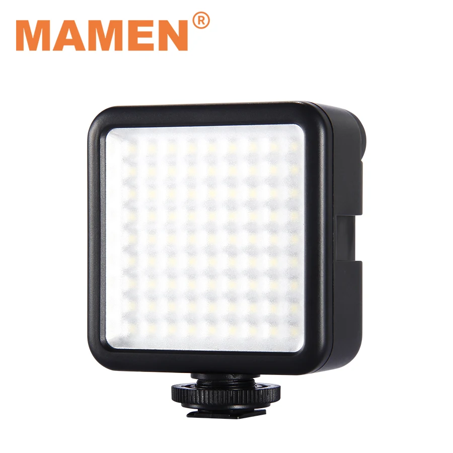 MAMEN Mini LED Camera Light with 81 Bright LED Beads 6000K Lamp Cold ...