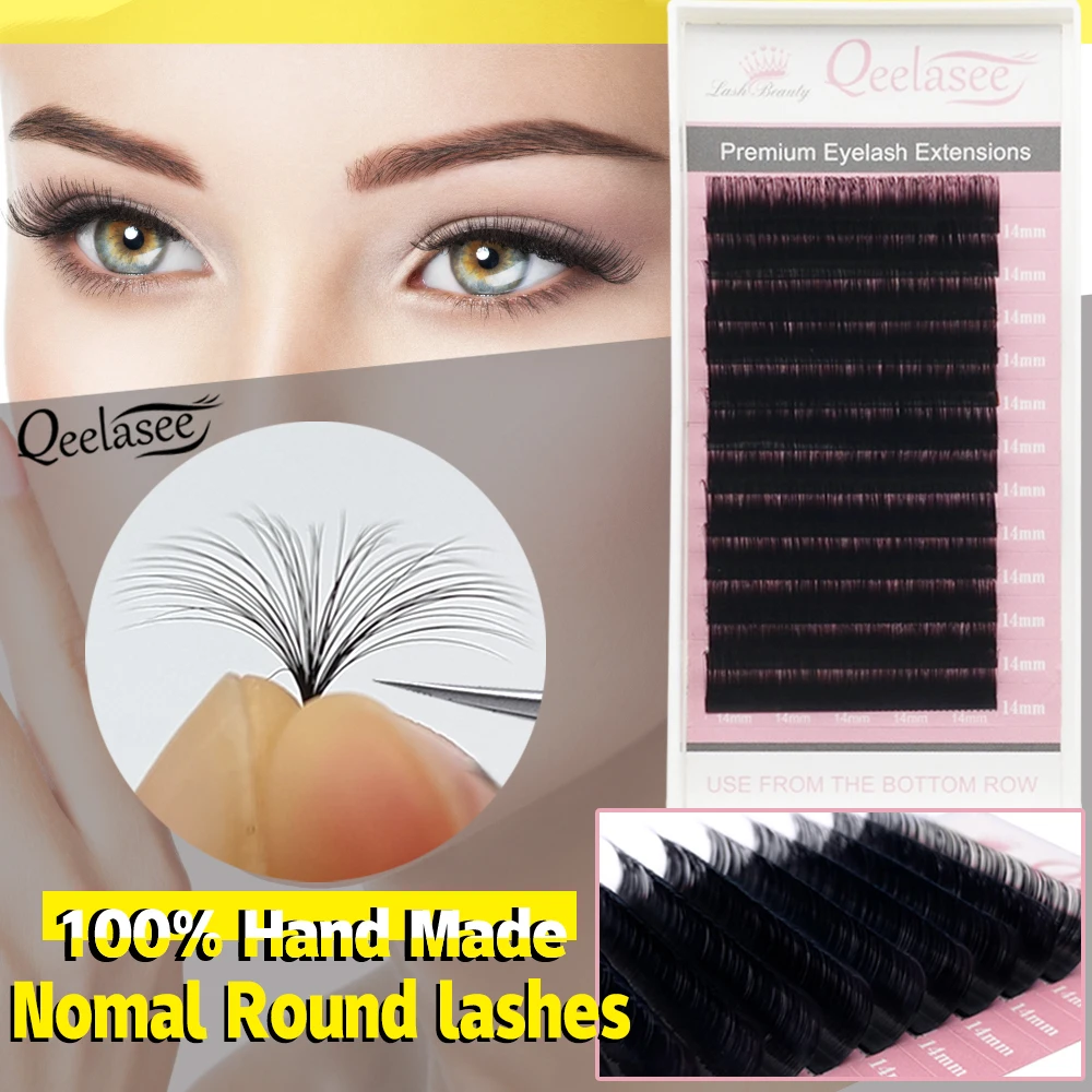 Qeelasee False Eyelash Extensions Mink Individual Lashes Supplies ...