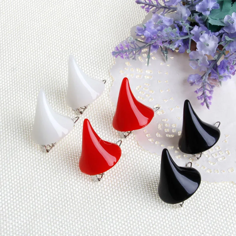 1 pair New Stereo Devil Horn Ear Clip Chic Halloween Cosplay Hair Clip ...