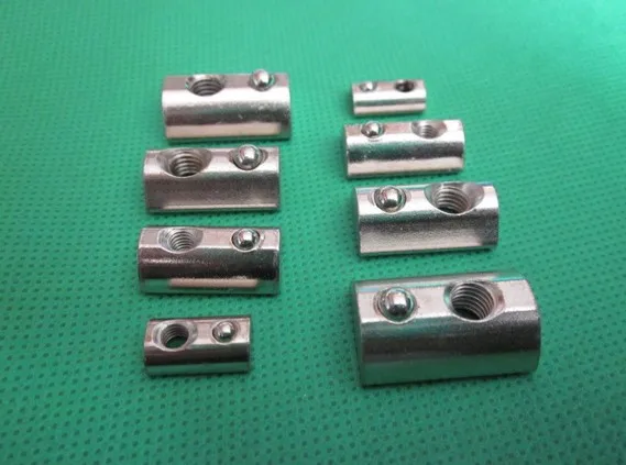 Half round nut M3 M4 M5 M6 shrapnel steel ball block for EU standard 20 ...