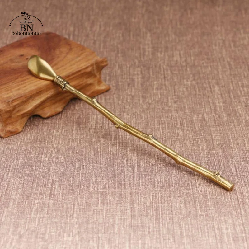 Brass-Copper-Dinnerware-Set-Spoon-Tea-Spoon-Dessert-Coffee-Ice-Cream ...