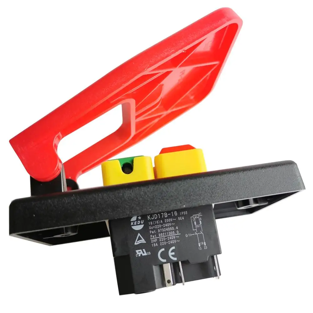 KEDU-KJD17B-KJD17B-16-5Pin-Electromagnetic-Switches-Emergency-Stop-ON ...