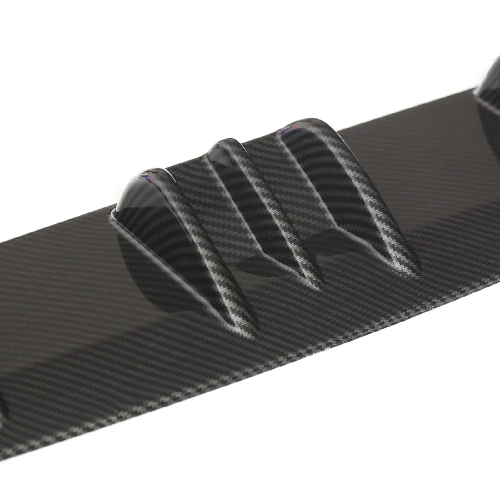 Car Universal Modified Spoiler 7 Wing Shark Fin Rear Bumper Chassis ...