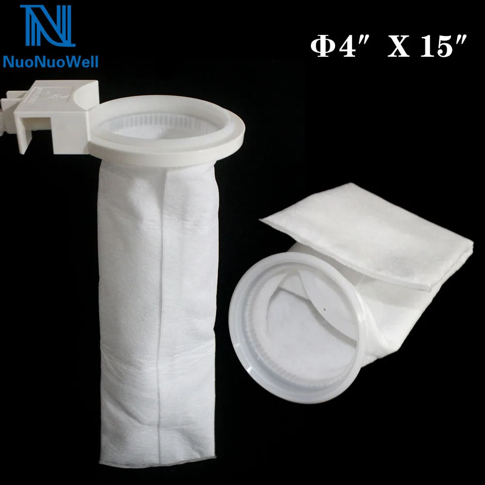 NuoNuoWell 1x Polypropylene Aquarium Filter Sock Bag 4''x15'' Fish Tank ...