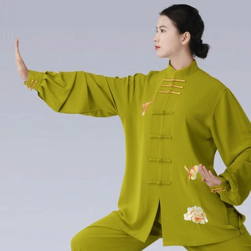 Traditional-Chinese-Clothing-Embroider-Long-Sleeve-Wushu-Taichi-Men ...