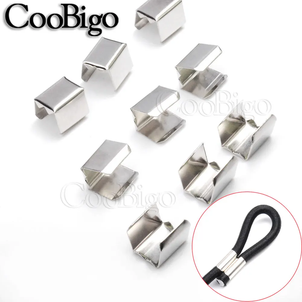 Crimping Cord Rope Fastener Crimp Stopper Fitting Leather String Fold ...