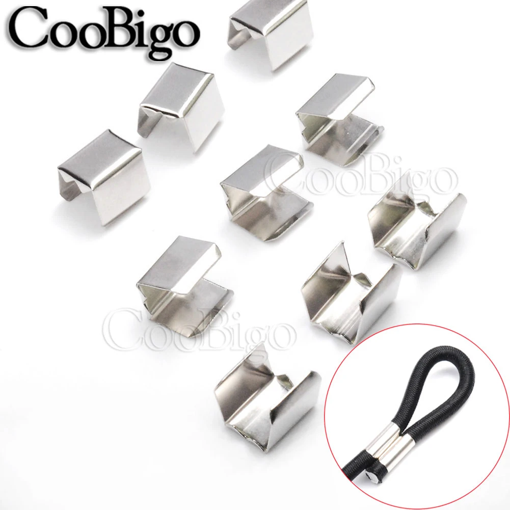 Crimping Cord Rope Fastener Crimp Stopper Fitting Leather String Fold ...