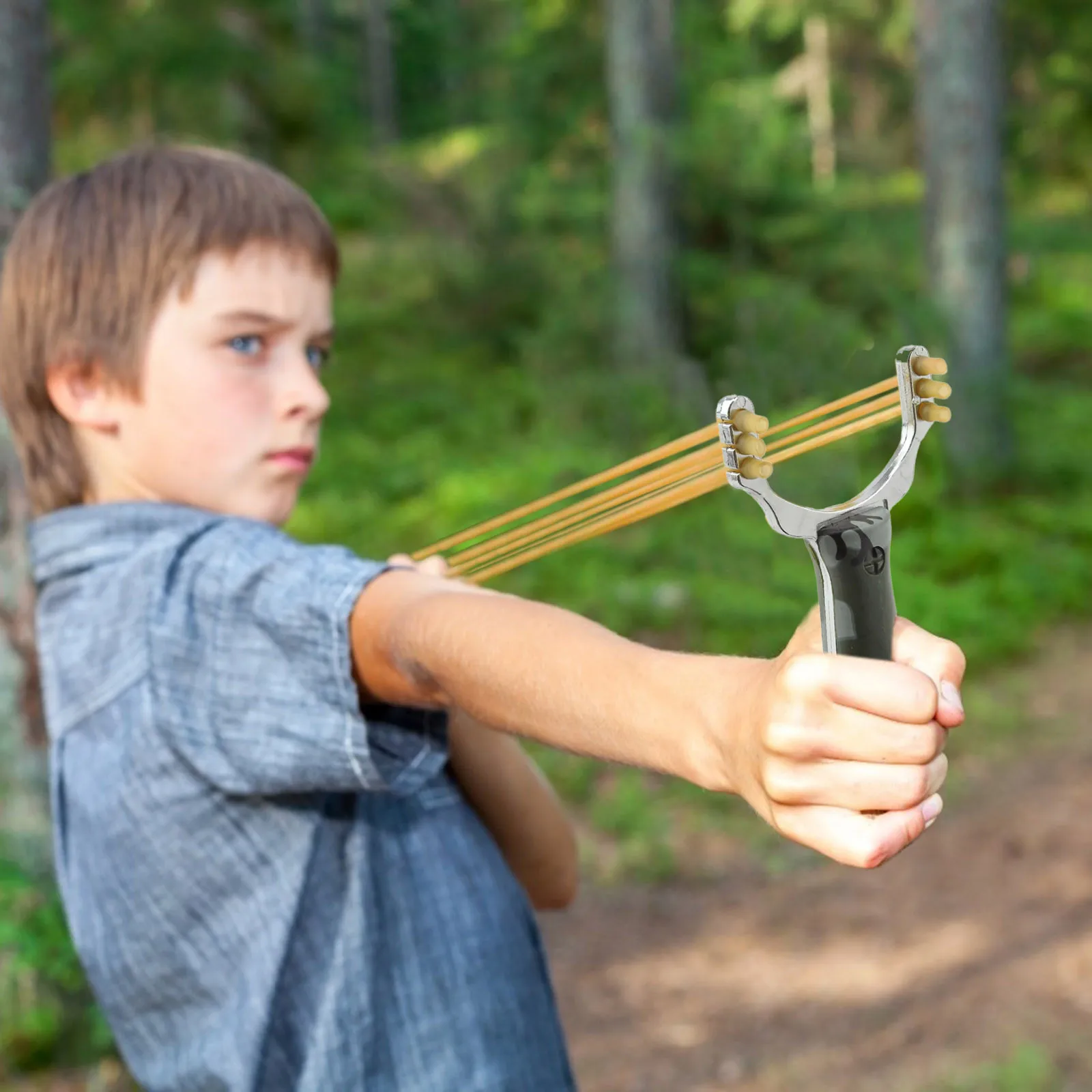 High Quality Slingshot Children Outdoor Toys Stainless Steel Rubber ...