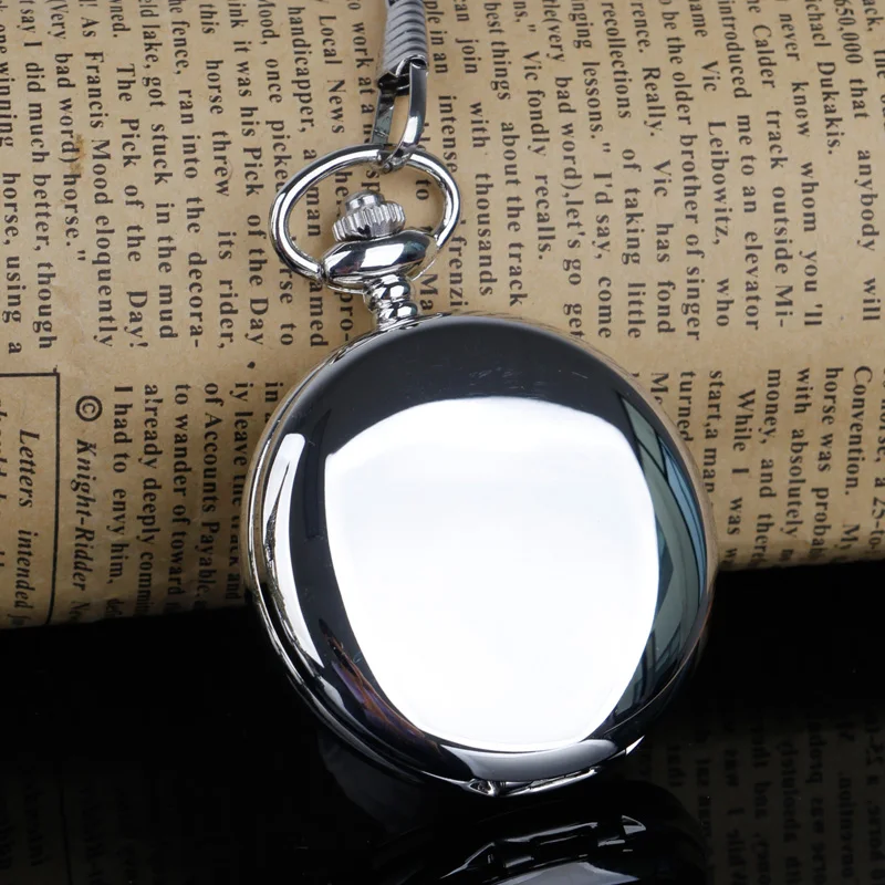 Fashion Design Fob Chain Smooth steel Quartz Pocket Watch Vintage Roman ...