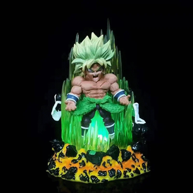 Chibi Gashapon, Mini Figura Broly Super Full Power con Luz - dragon ball