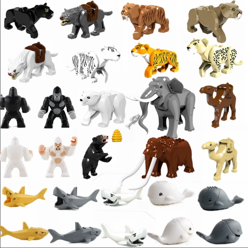 Locking Animals Tiger Leopard Elephant Wolf Chimpanzee Shark Polar Bear ...