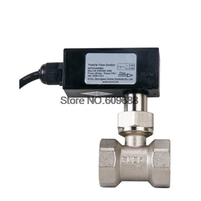 DN15 DN20 DN25 DN32 3 Way Baffle type Water Flow Switch target flow ...
