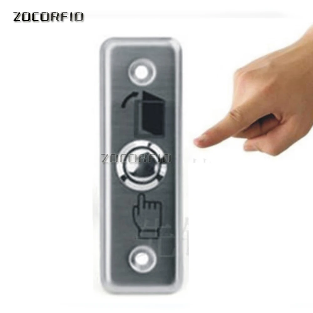 Free Shipping Metal Shell 92X29mm Door Release Exit Button For Access free-shipping-metal-shell-92x29mm-door-release-exit-button-for-access