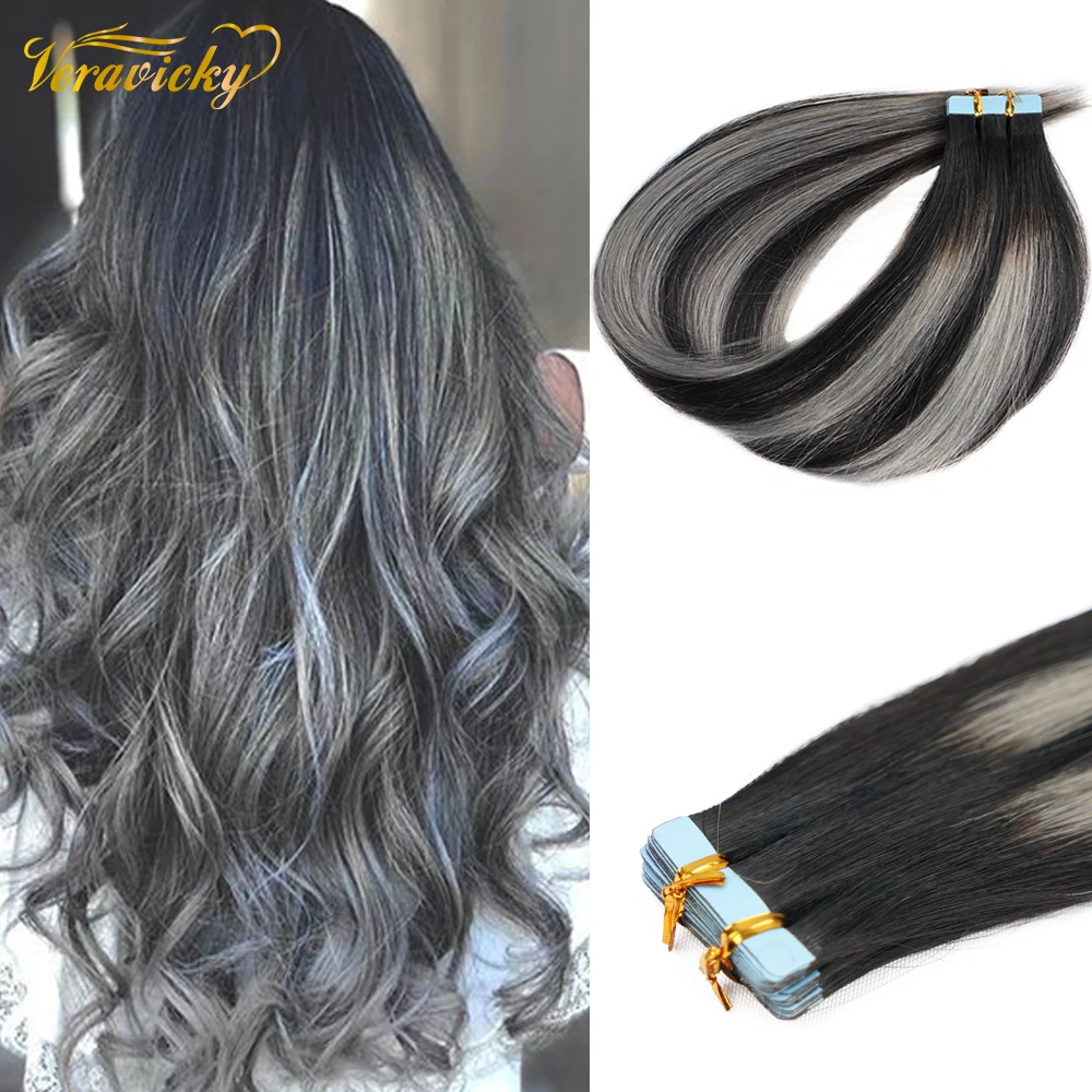 Extension Hair Human Hair Tape Ombre | Tape Ins Hair Extensions Human ...