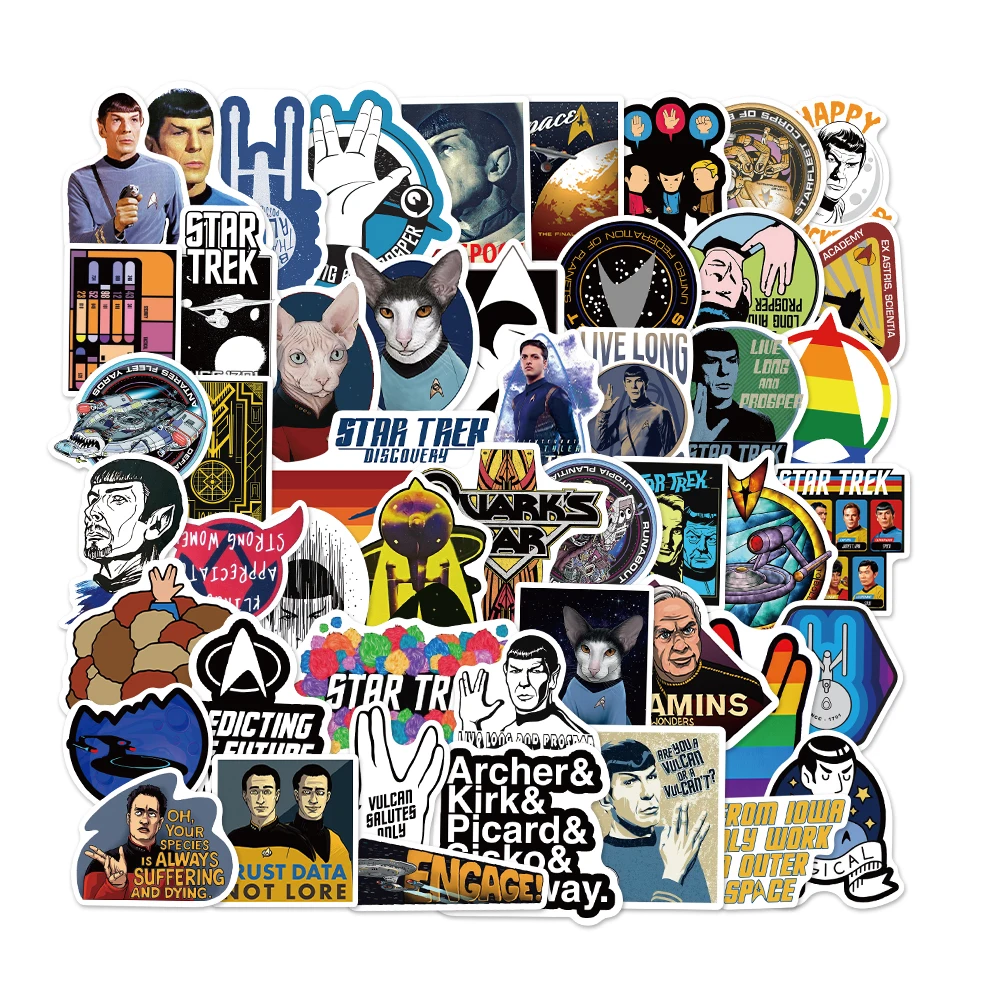 10/50PCS Star Trek Space Cartoon Graffiti Sticker For Luggage Car ...