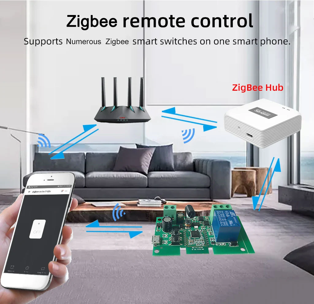 Tuya Zigbee Relay Switch 12v | 1ch Zigbee Relay Smartthings | Tuya ...