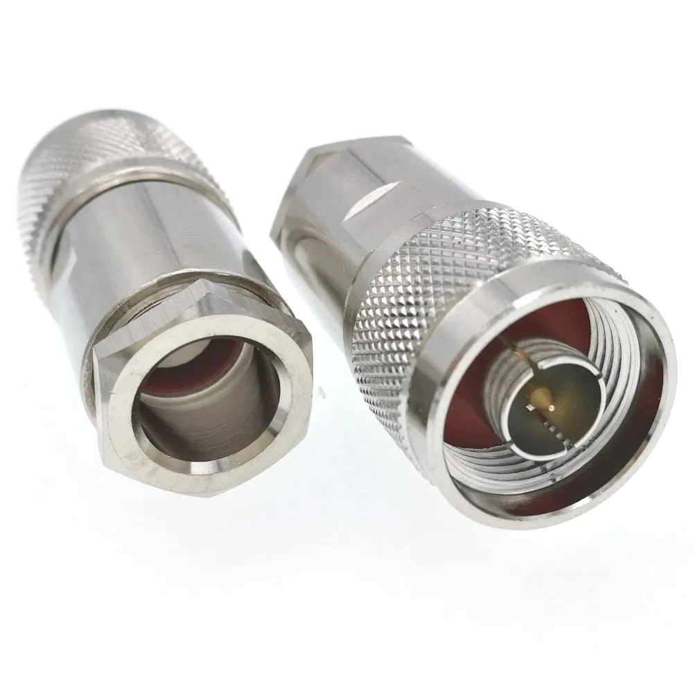 10pcs-N-Male-Plug-Clamp-RF-Connector-For-RG5-RG6-LMR300-RG212-5D-FB ...